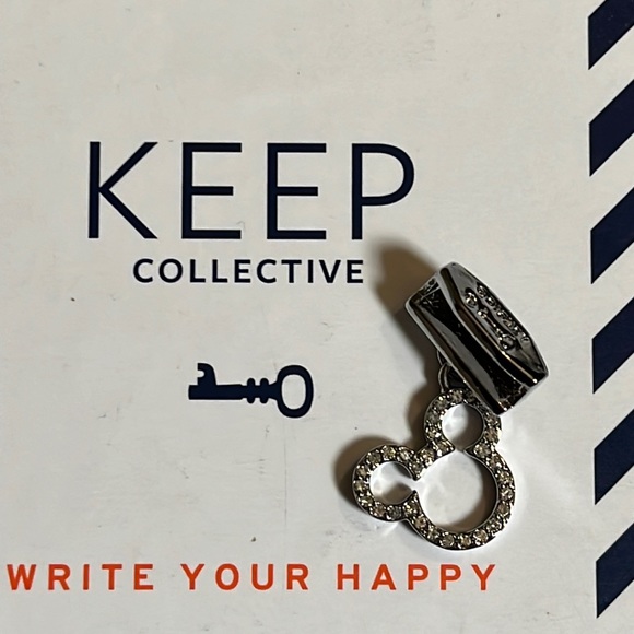 Jewelry | Keep Collective Dangling Mickey Silver Pave Charm Excellent ...